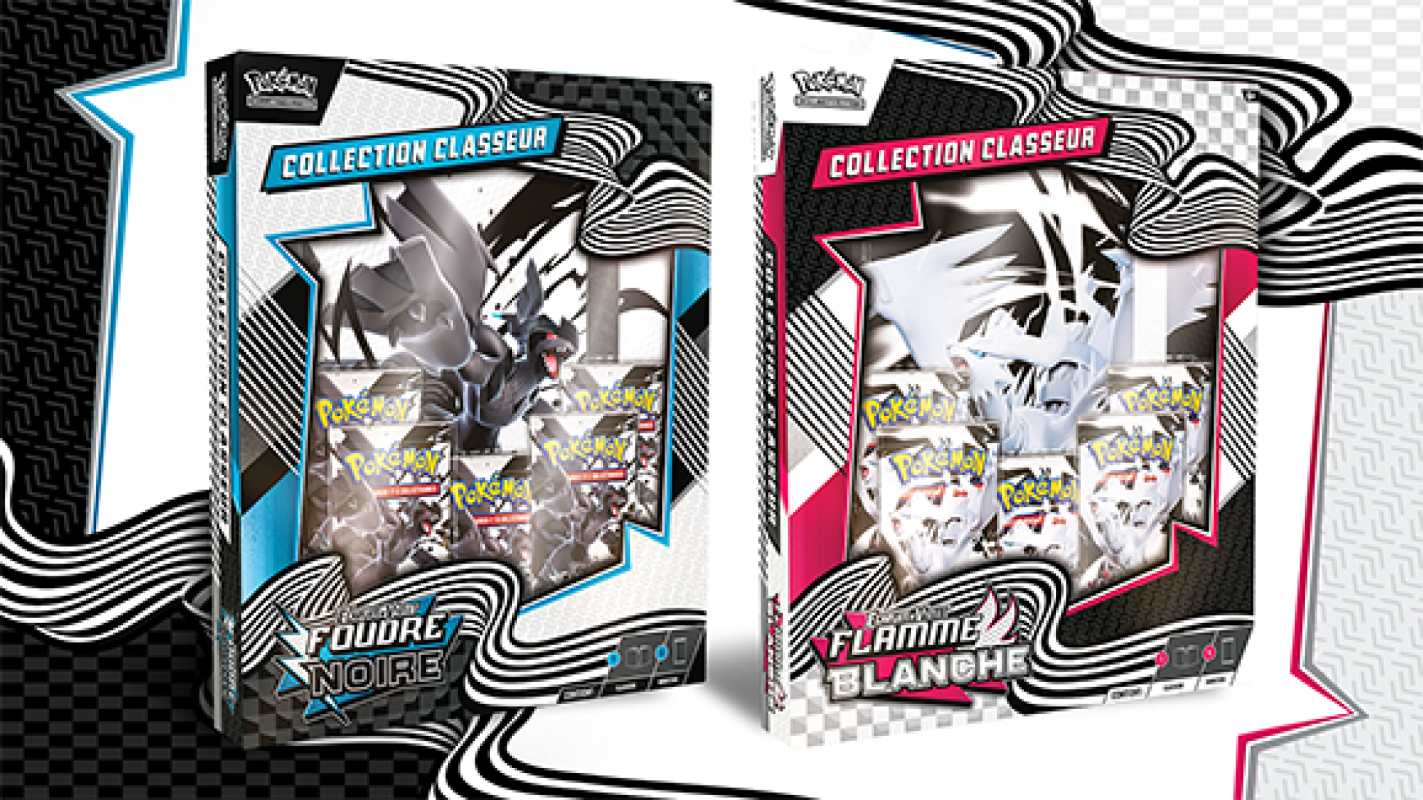 Coffrets Pokémon EV10.5 dresseur d'élite Foudre Noire et Flamme Blanche ...