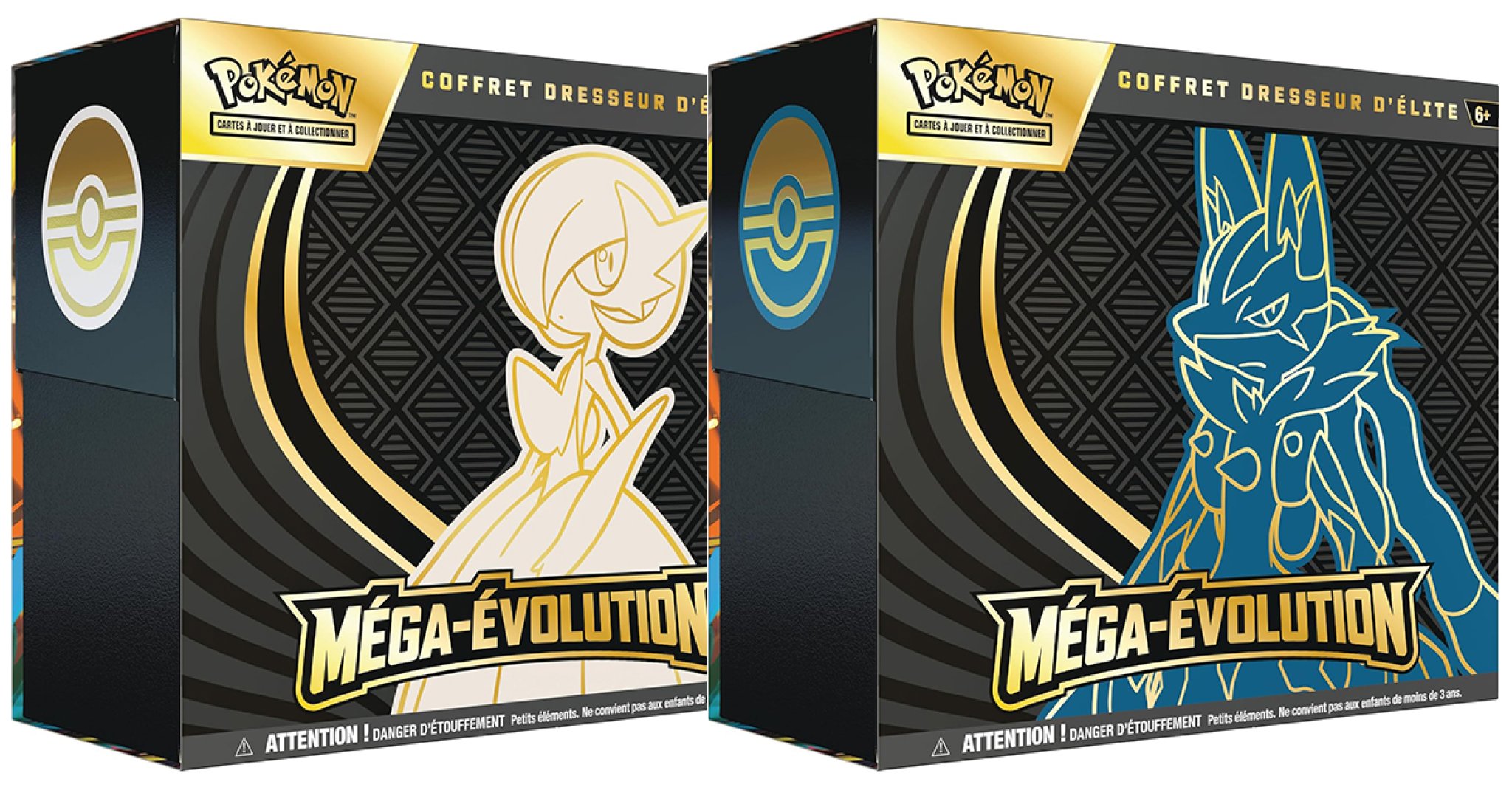 Coffrets Pokémon ETB dresseur d'élite Méga-Évolution Lucario et ...