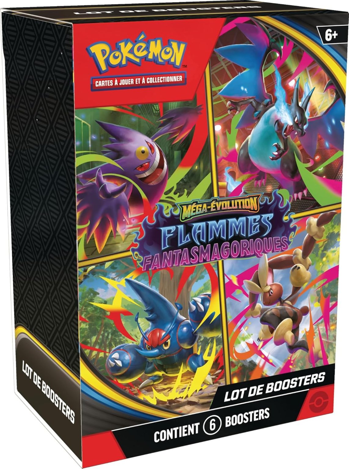 Coffret Pokémon Bundle 6 boosters ME02 Flammes Fantasmagoriques - Le CrocoDeal