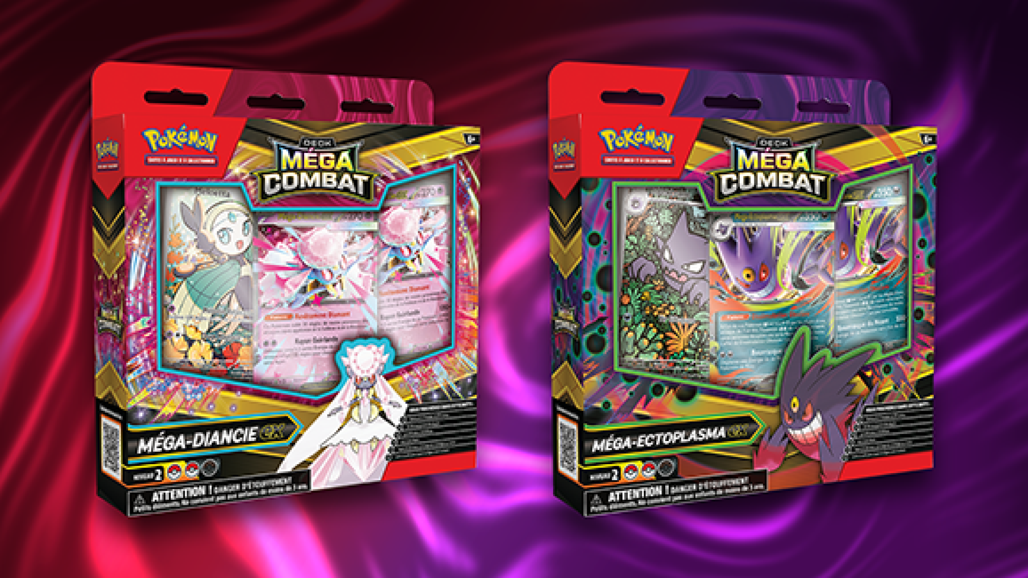 Decks Pokémon Méga-Combat de Méga-Ectoplasma et Méga-Diancie : où les ...