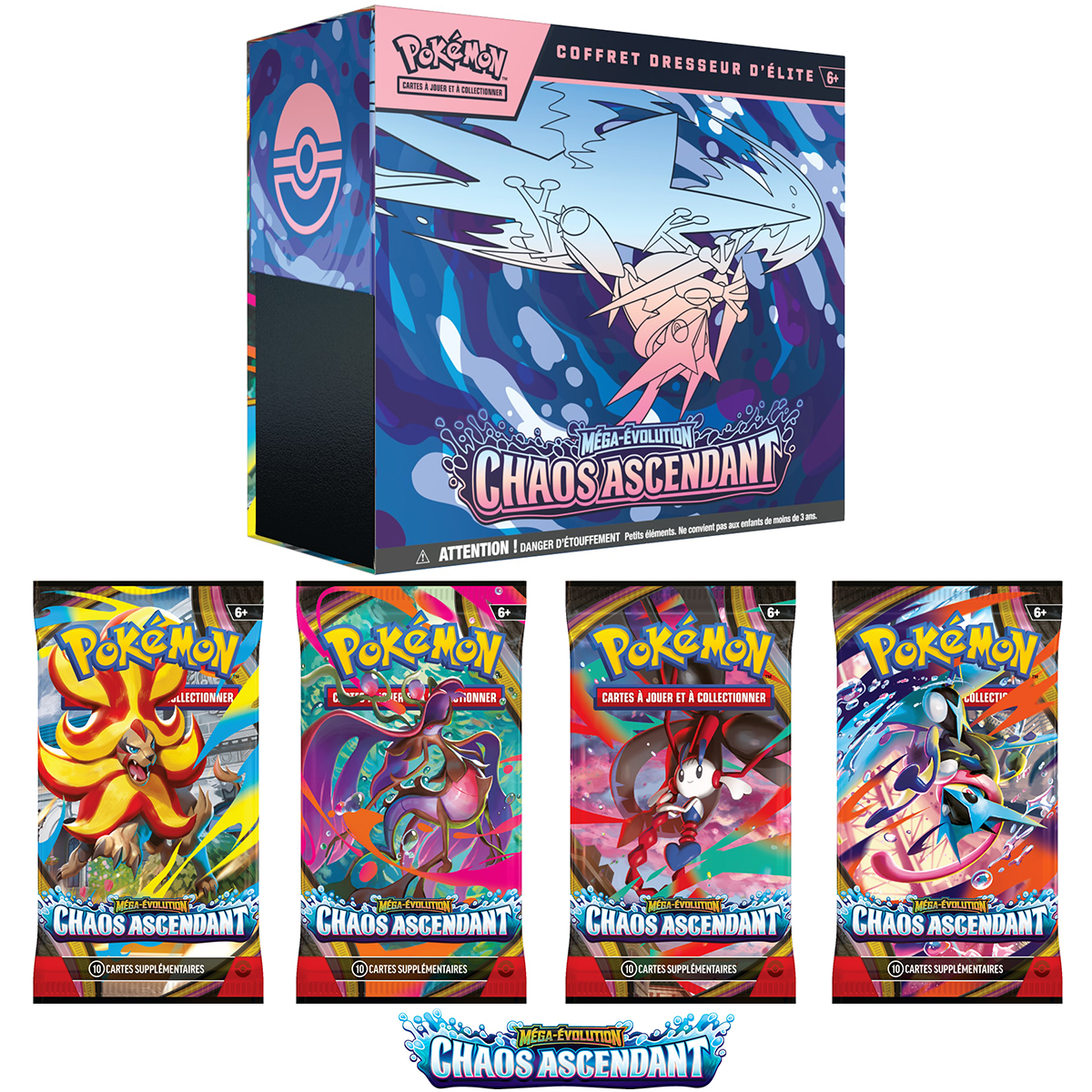 Cartes Pokémon : la prochaine extension ME04 Chaos Ascendant dévoilée ...